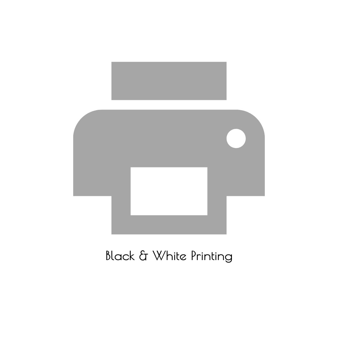 Printed A4 Pages – Black & White – Zezzie Crafts